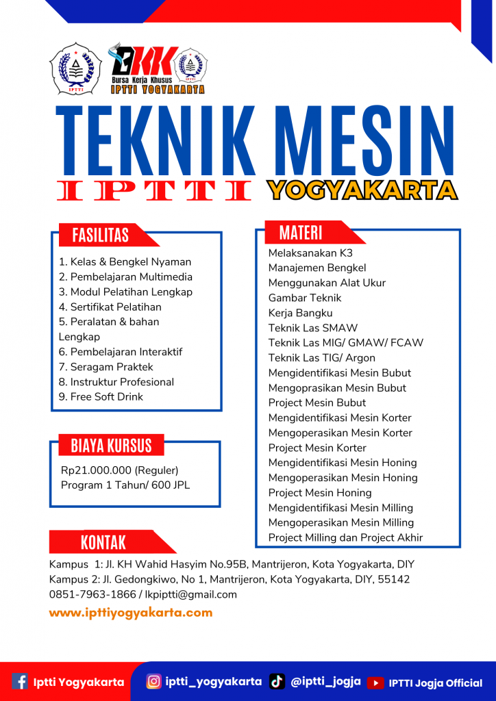 Kursus Operator Mesin Bubut - Pelatihan & sertifikasi operator mesin bubut